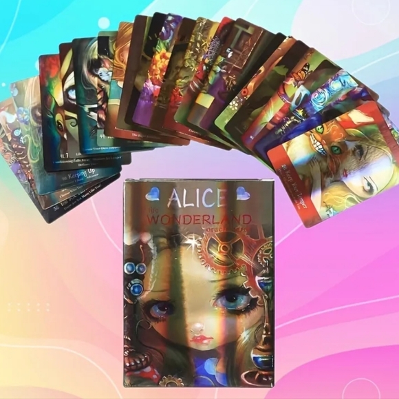 Tarot Cards | Games | New Alice In Wonderland Holigraphic Oracle Deck ...